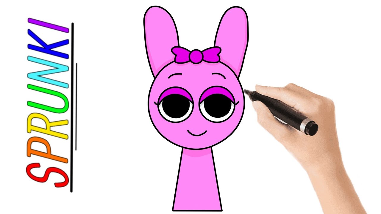 How To Draw Pinki from Incredibox Sprunki | CP Drawing Tutorial - YouTube