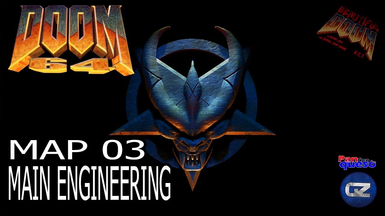 Doom 64: Retribution (100%) - MAPA 03: Main Engineering [60 FPS] - YouTube