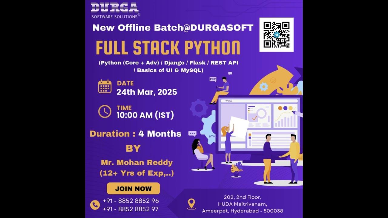🔥 Full Stack Python Offline Training | New Batch from 24th March 2025 ...