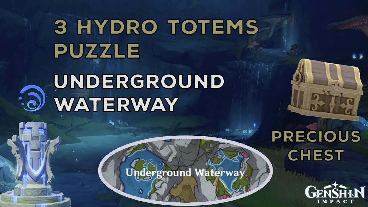 Hydro Elemental Monument totems Puzzle || Underground Waterway ...