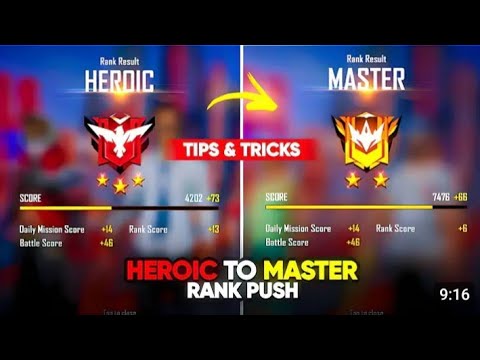 Herbic into master rank push 😈 Free fire 😍 funniest video and Long wolf Full screen gameplay video 😚