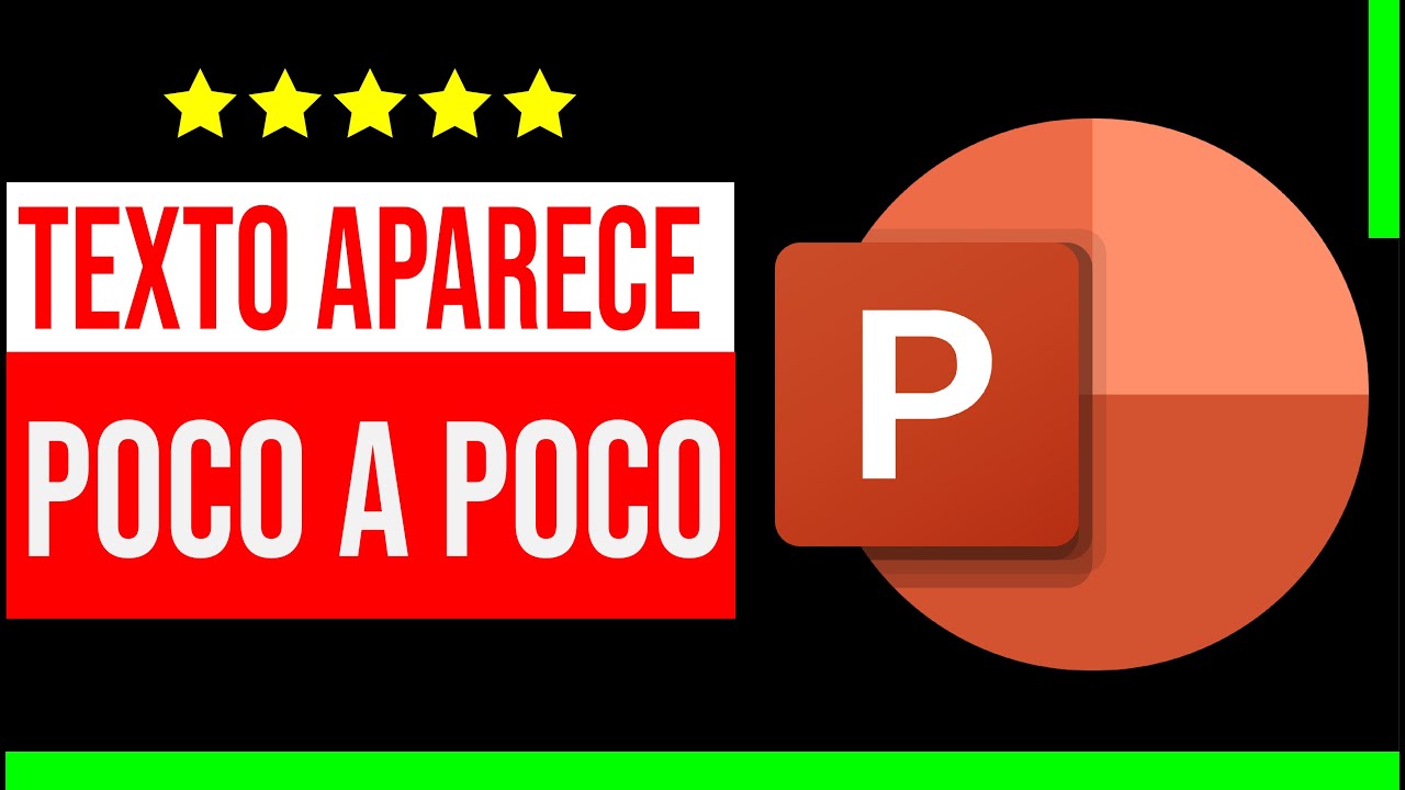 Como Hacer Que El TEXTO APAREZCA POCO A POCO en POWER POINT PASO A PASO ...