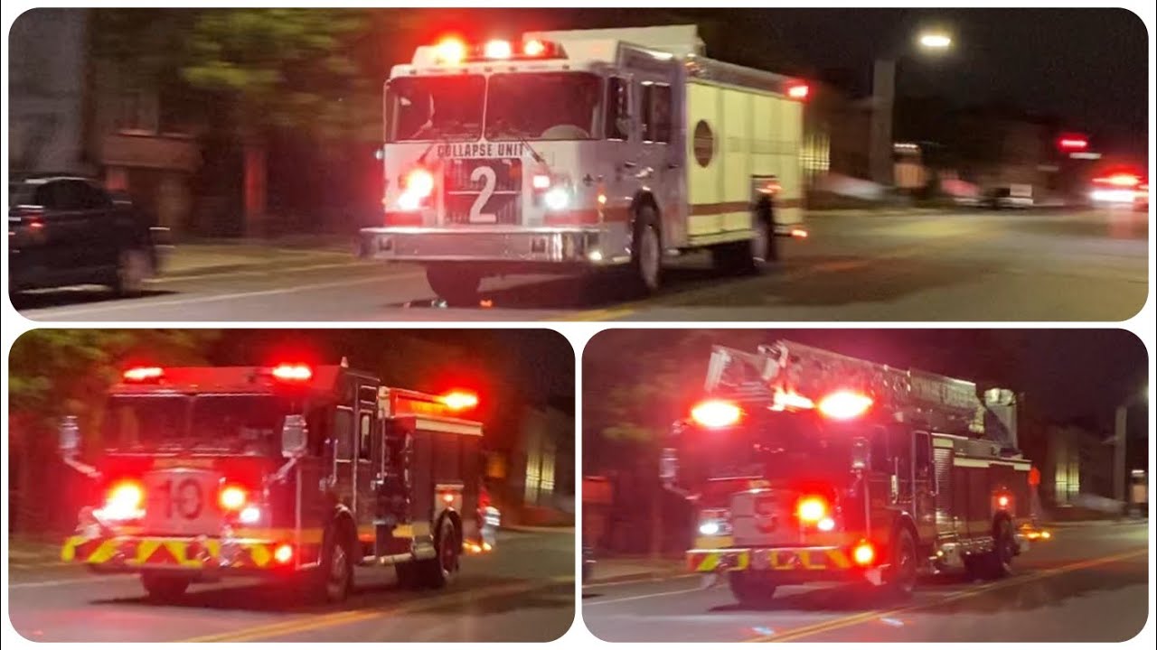 Rare Catch Of Newark Fire Dept Rescue 2 + Engine 10 & Ladder 5 ...