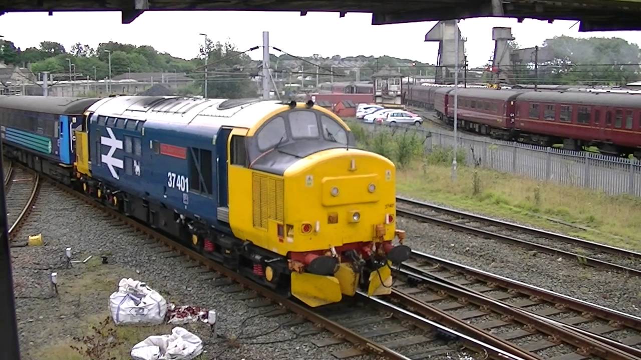 Northern Rail Loco Haulage. DBSO 9705 tnt DRS 37401. 2C32 & 2C47 ...