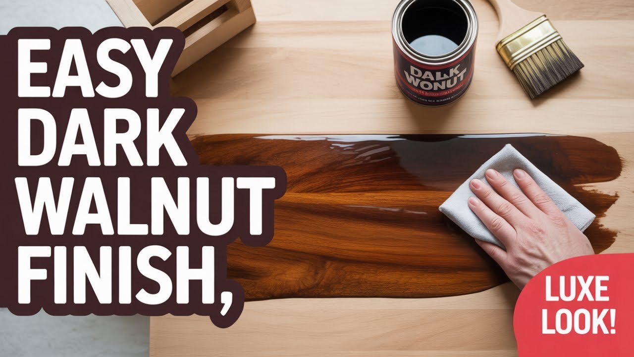 Dark Walnut Finish DIY – Easy Steps for a Luxe Wood Look! - YouTube
