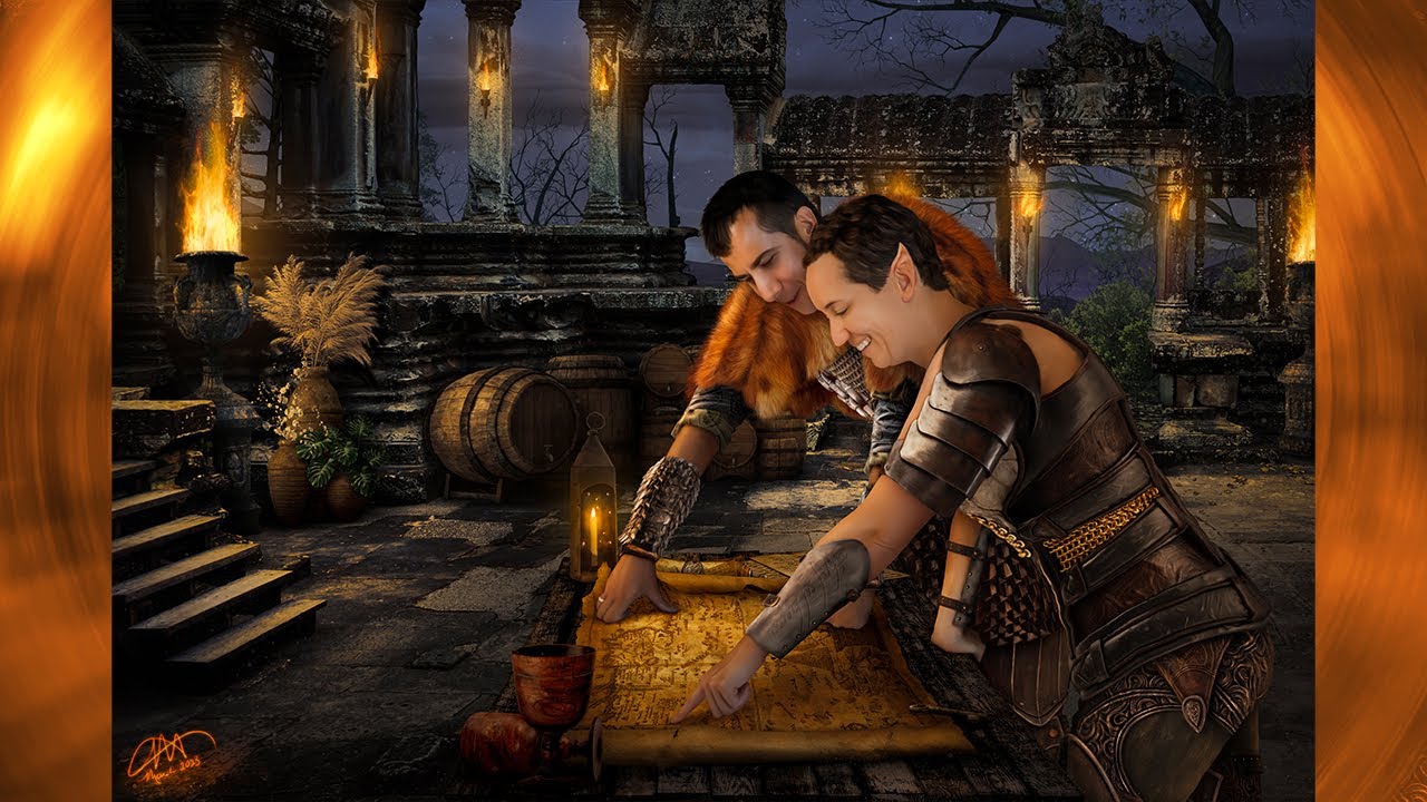 Medieval Fae Warriors Speed Art - YouTube