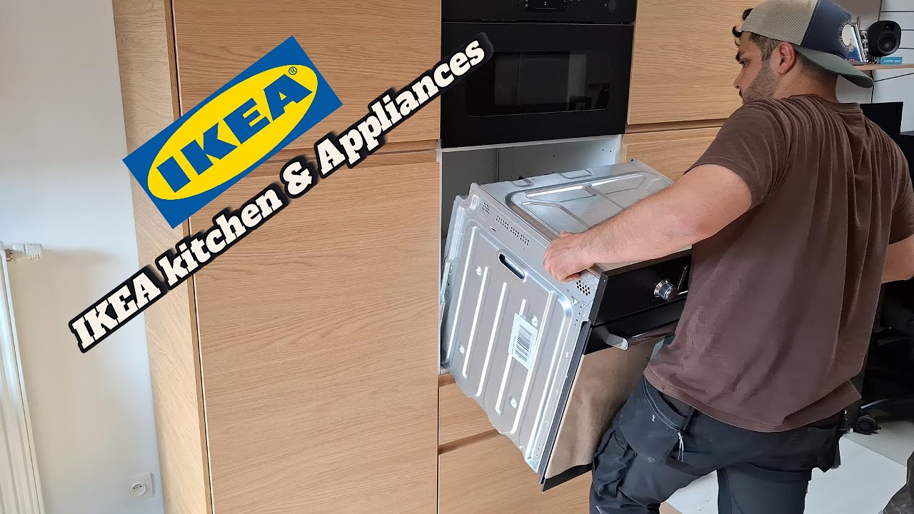 Installing IKEA VOXTORP oak effect kitchen 36 - YouTube