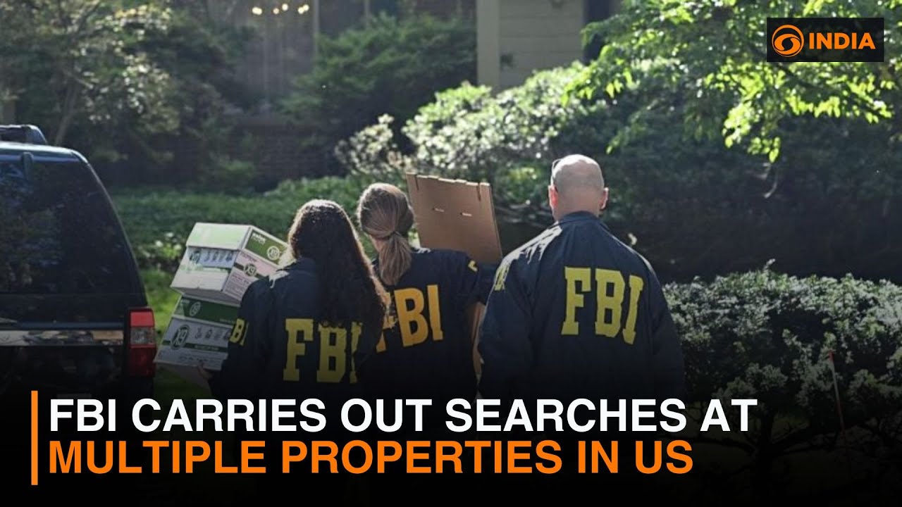 FBI carries out searches at multiple properties in US - YouTube