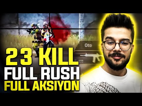 Selamlar Youtube | 23 Leş!! Full Rush Full Aksiyon!! İlk Video | Pubg Mobile One Man Squad