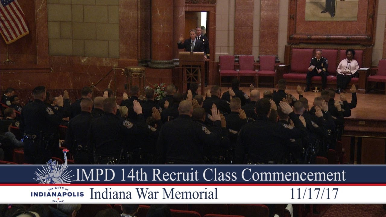 IMPD 14th Recruit Class Commencement - YouTube