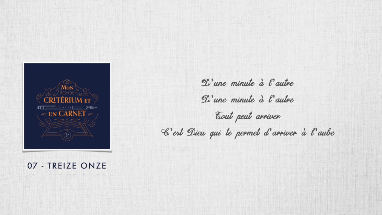 Meak - Treize Onze (PAROLES) - YouTube