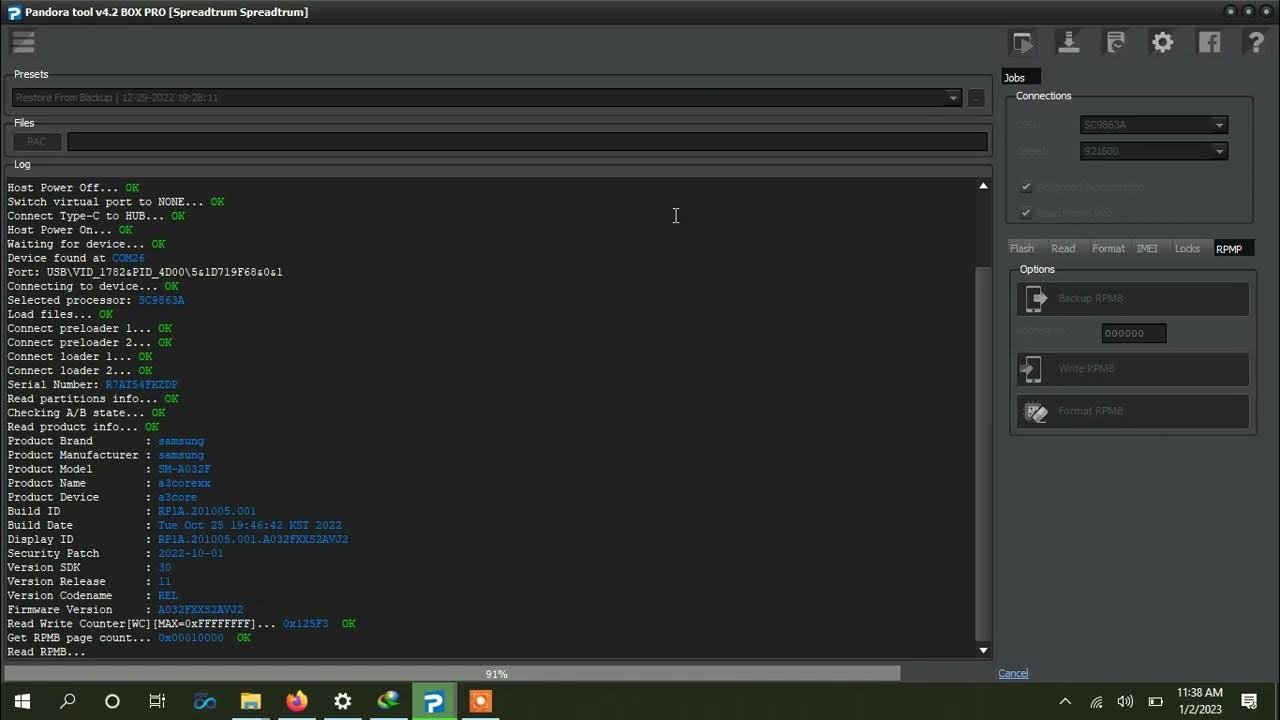 Samsung a032f/a035f kg semi/permanent pandora box - YouTube