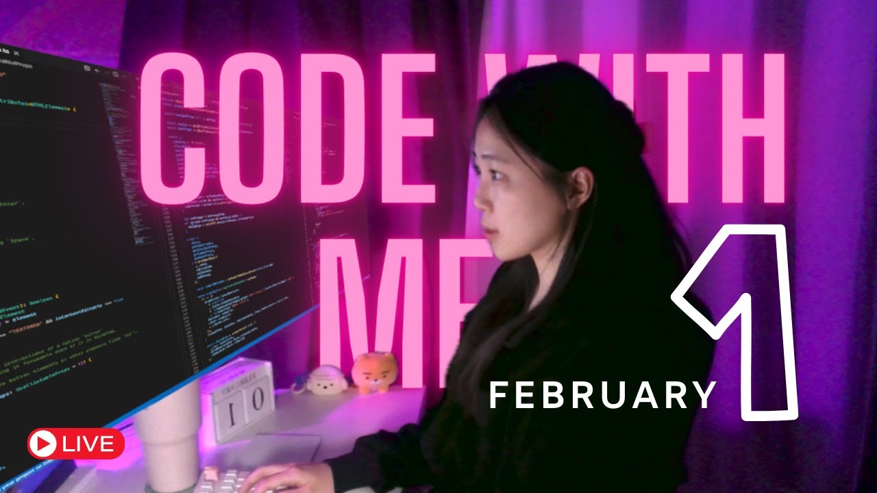 [ 개발자 Live ] 출근전까지만 짧게 달리구 | Code with me | Study with me | Work with me - YouTube