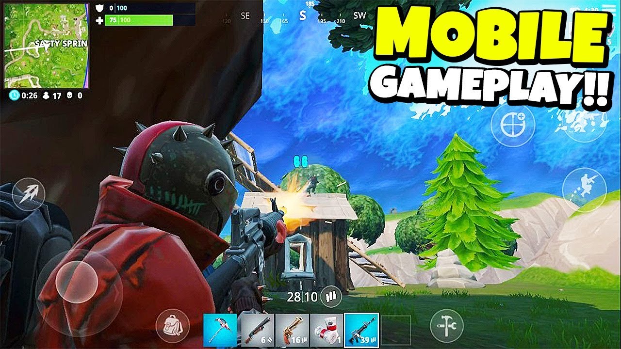EARLY FORTNITE MOBILE GAMEPLAY! (IT'S HARD) | Chaos - YouTube