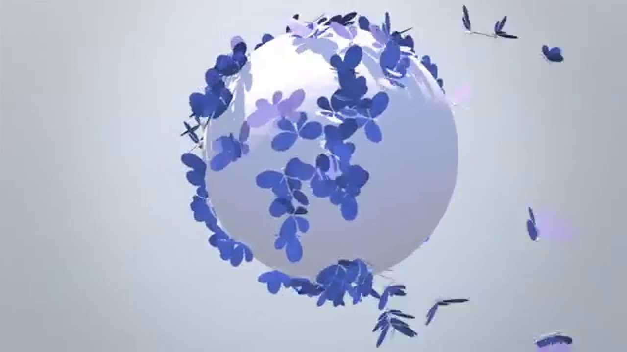 cinema 4d mograph butterfly animation - YouTube