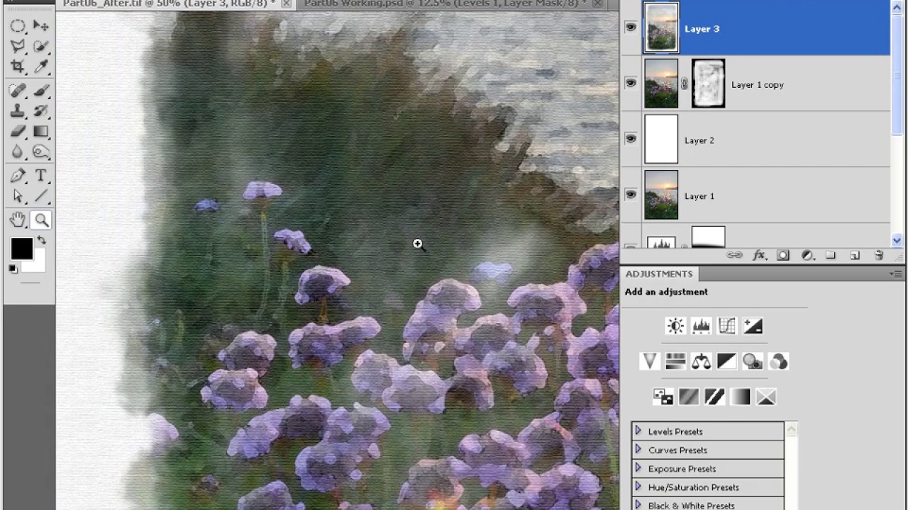 Adobe Photoshop Ps Water color Painting - YouTube