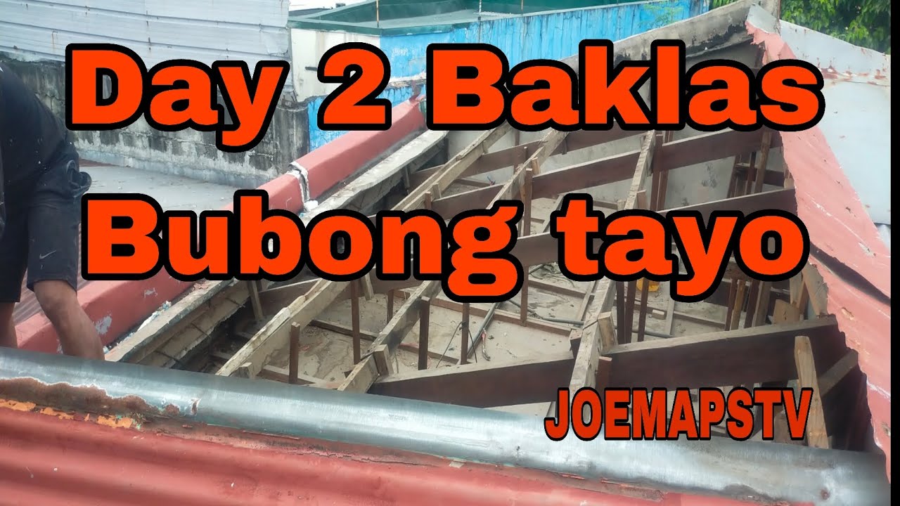 Day2 Baklas BUBONG TAYO || START FILLING HOLLOW BLOCK - YouTube
