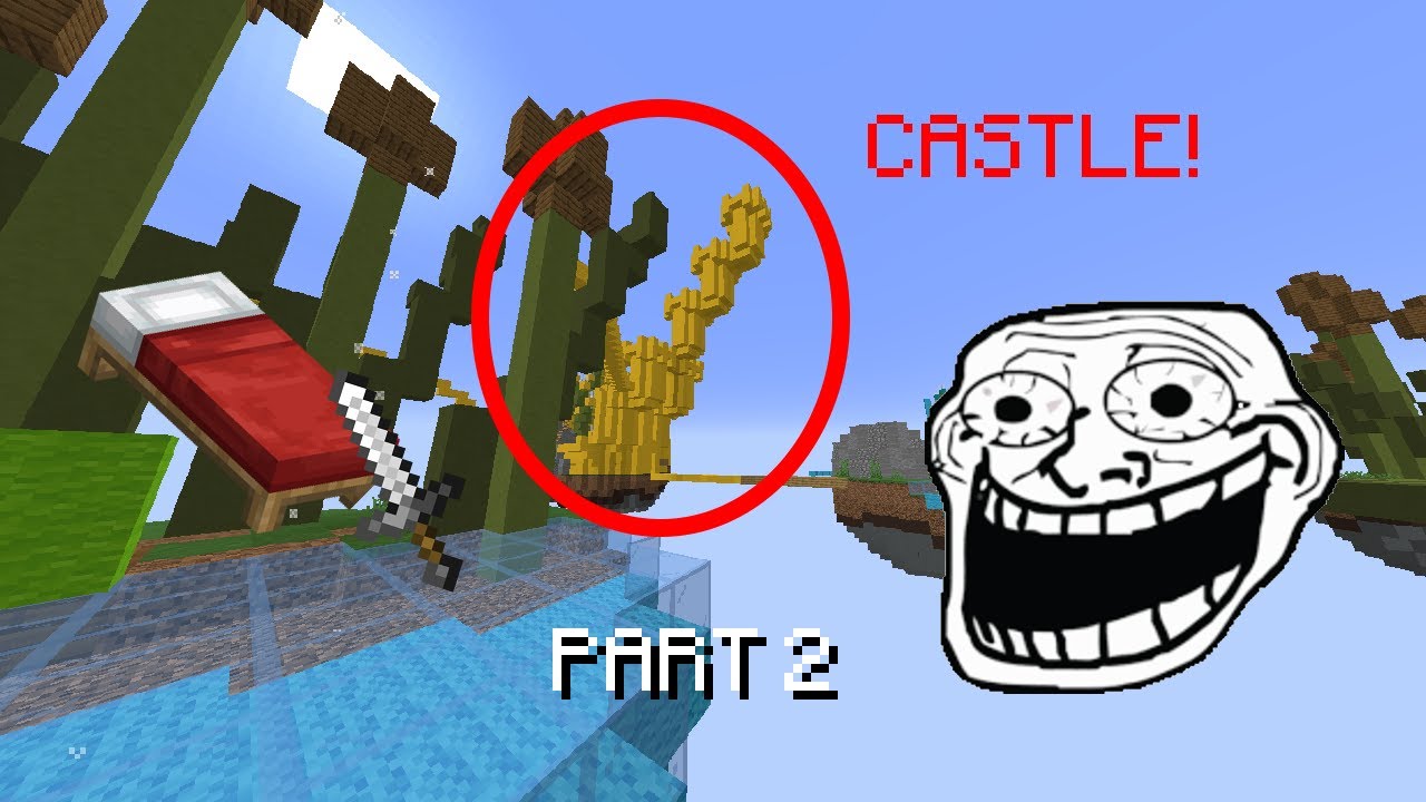 Building a HUGE Castle in BedWars on MineBerry: Part 2 - YouTube