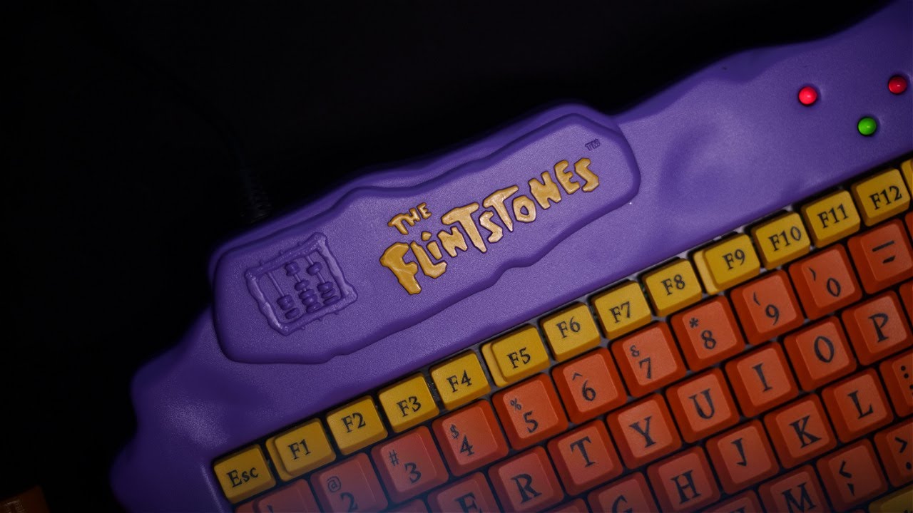 FLINTSTONES KEYBAORD sound test | Alps KFNR Switch (???) - YouTube