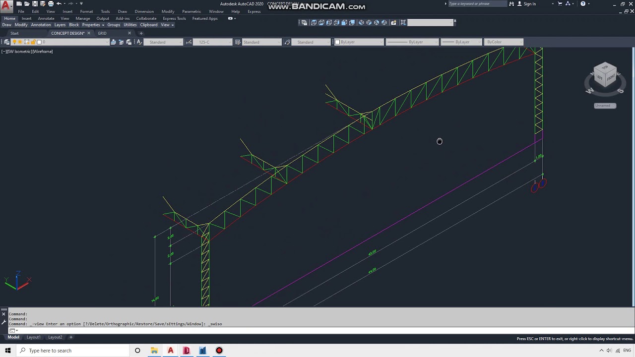 1.Pre Modeling In Autocad and Import to Midas Drawing - YouTube