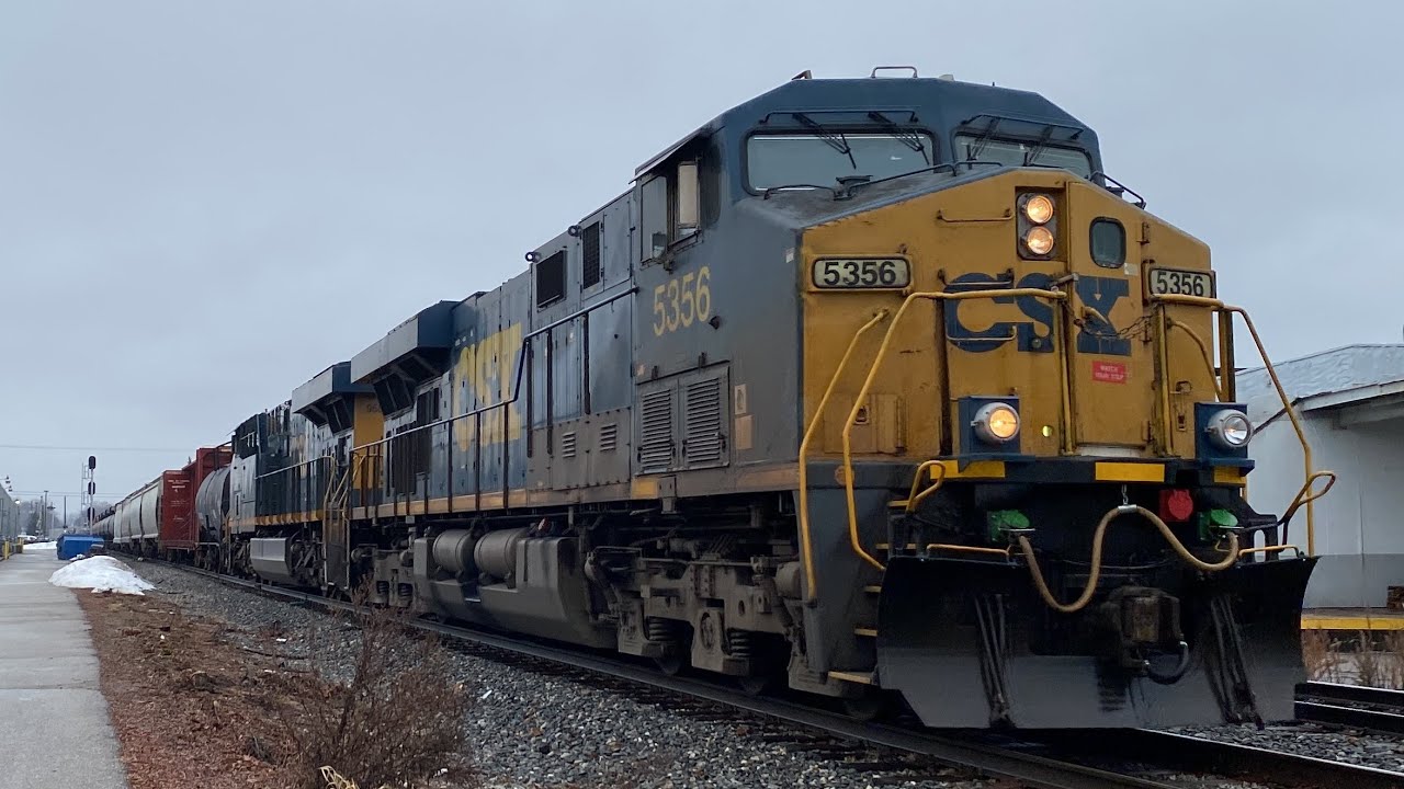 01/03/23: CSX #5356 w/CSX #968 and 121 cars - YouTube