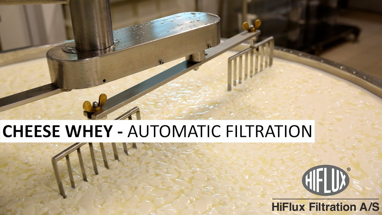 Cheese whey filtration - Auto-line self-cleaning filter - YouTube