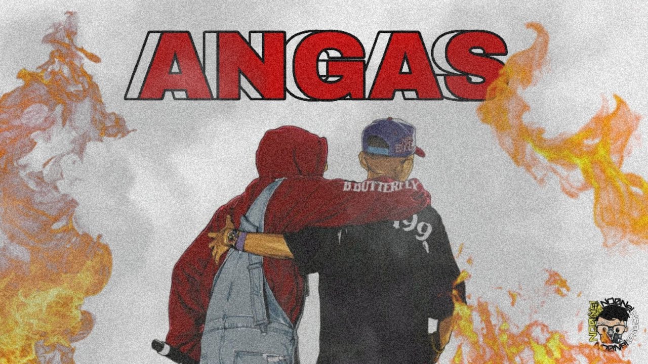 Skusta Clee ft. Flow G- Angas(lyrics video) - YouTube