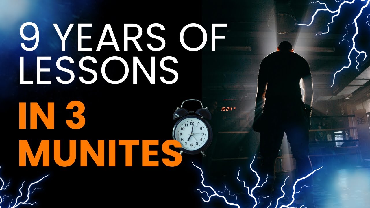 9 YEARS OF HARD-LEARNED LIFE LESSONS... SHARED IN 3 MINUTES! - YouTube