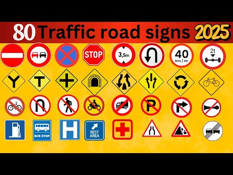 80 Essential Road Signs You Need to Know in 2025 | Traffic Rules ...
