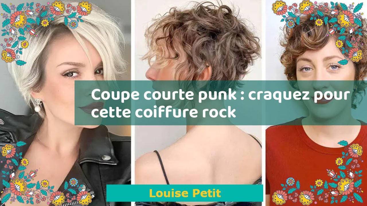 Coupe courte punk : craquez pour cette coiffure rock - YouTube