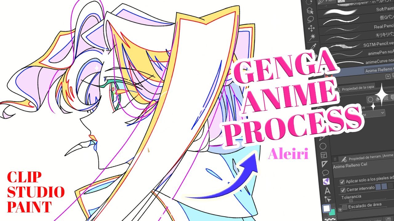 My Genga Animation Process / Timelapse Clip Studio - YouTube