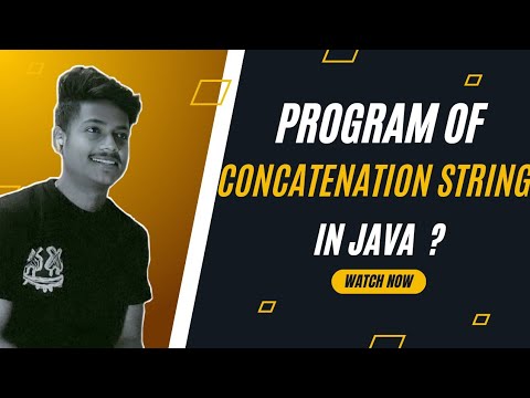 Concatenation String | How To Concatenation String Without using method in java? - YouTube