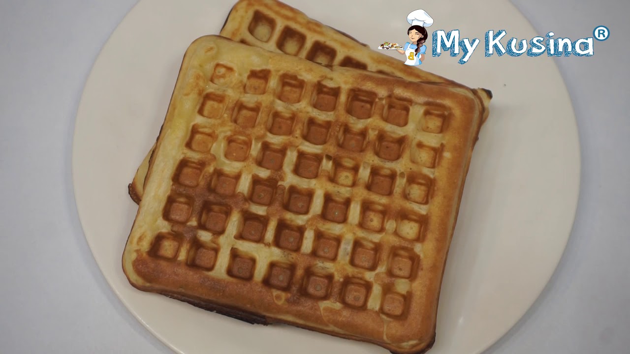 Waffles with CUSTARD CREAM! - YouTube