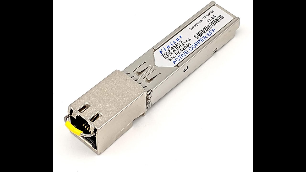 Finisar 1.25Gbps 100m RJ-45 Connector SFP Transceiver Module Mfr P/N ...