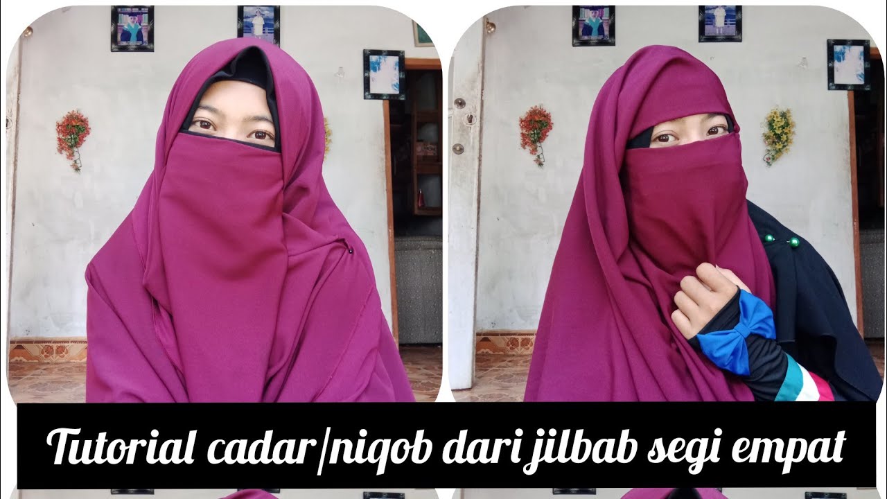 TUTORIAL CADAR DARI JILBAB SEGI EMPAT - YouTube