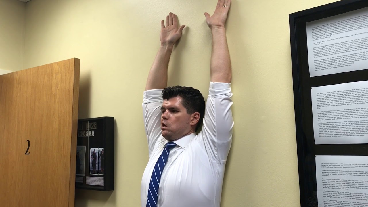Wall Angel Exercise for Improved Posture - YouTube
