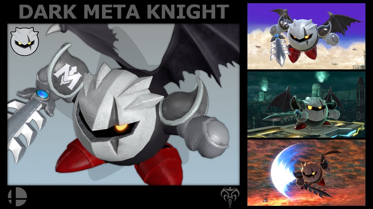 DARK META KNIGHT (Kirby Star Allies) - Super Smash Bros. Ultimate Skin ...