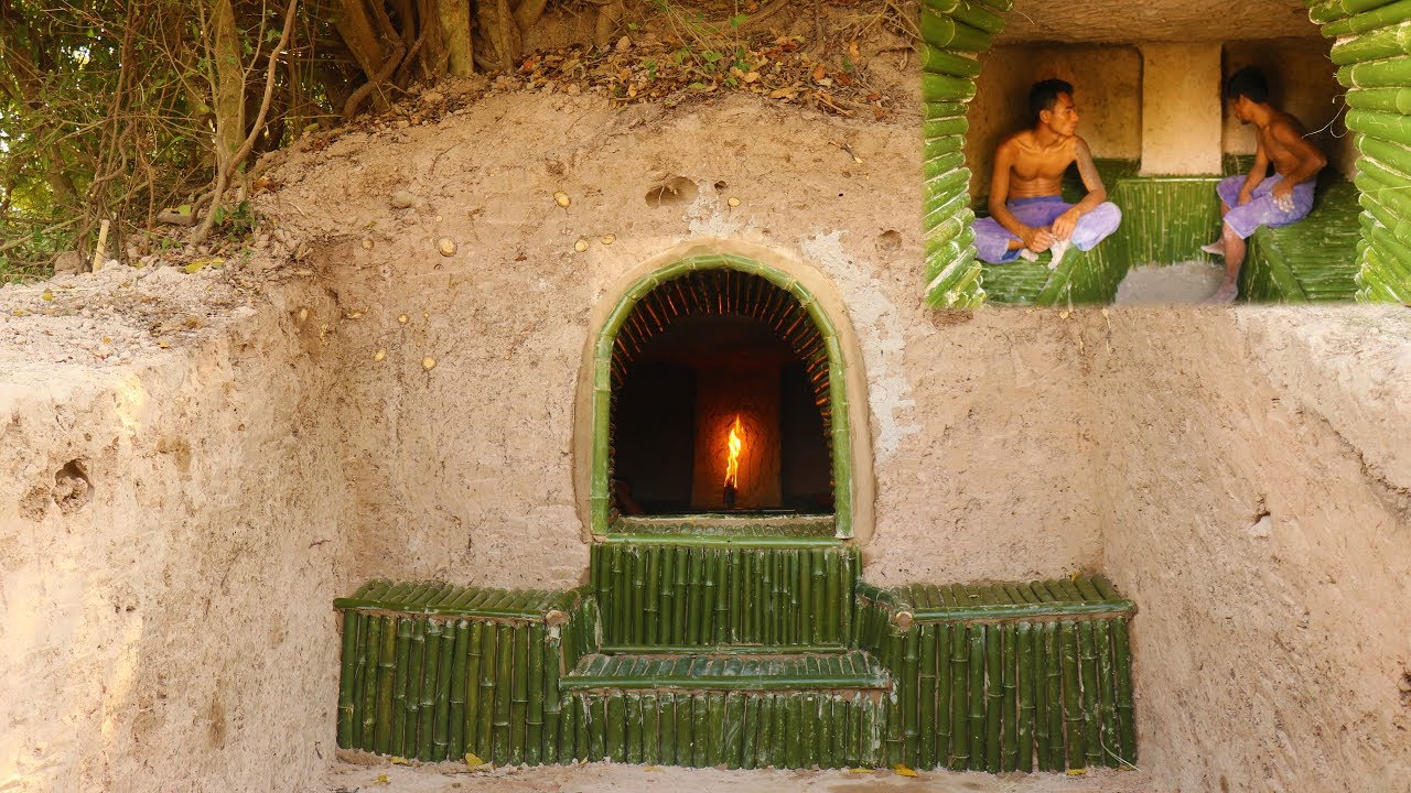 Dig The Wood roots as Deep to Build Unbelievable's Underground House ...