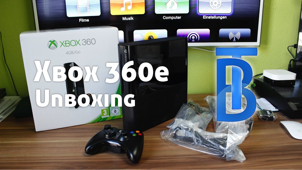 Unboxing: Xbox 360 E (Black/Schwarz) [German/Deutsch] - YouTube