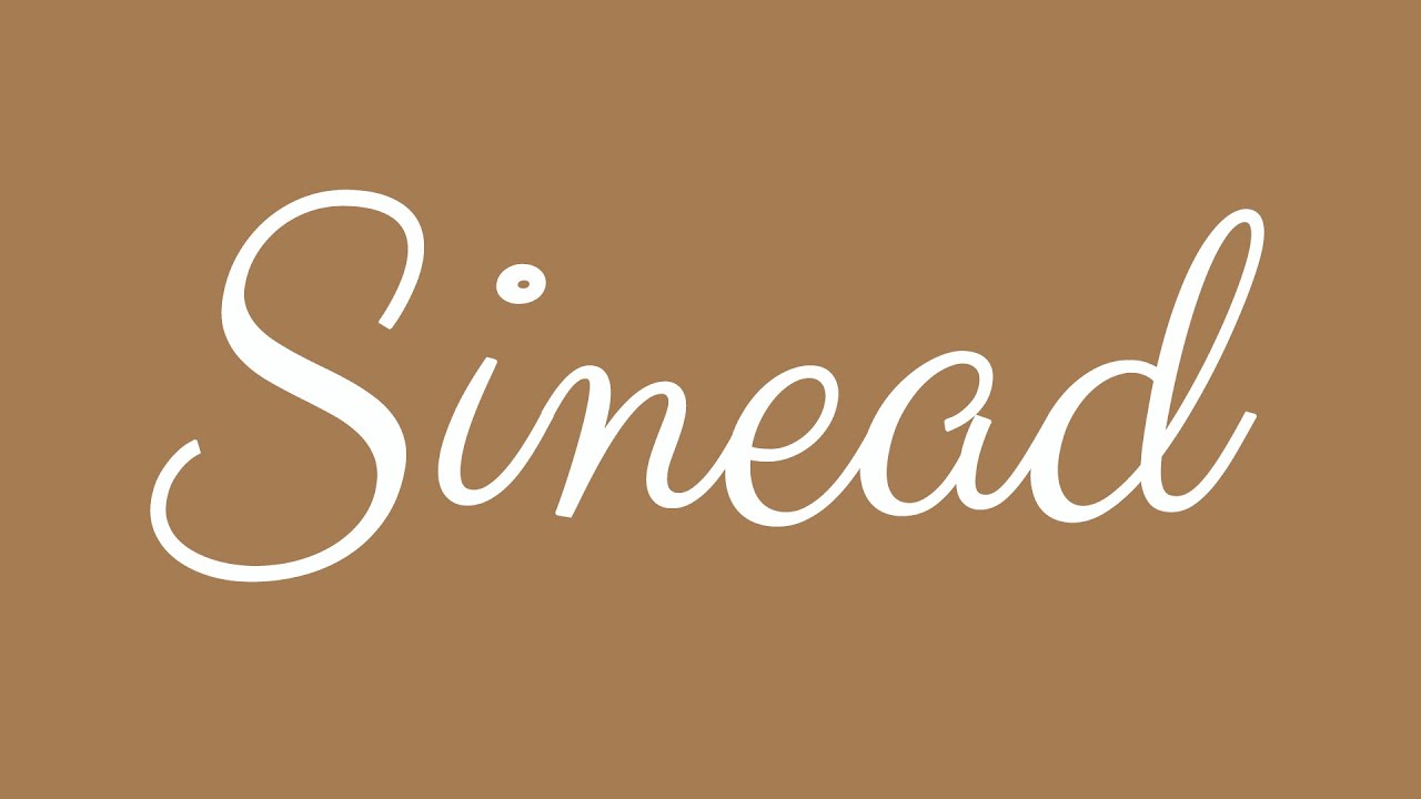 Learn how to Sign the Name Sinead Stylishly in Cursive Writing - YouTube
