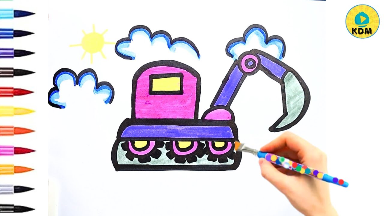 JCB TOY DRAWING FOR KIDS| HOW TO DRAW| EASY DRAWING| LEARN TO DRAWING ...