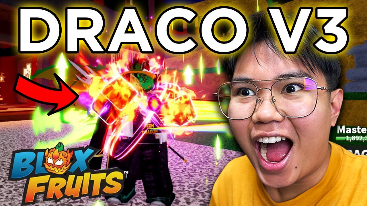 Blox Fruits - DRACO V3 NAKUHA KO NA - YouTube