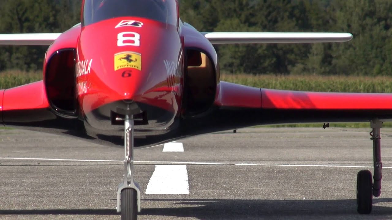 Viperjet Ferrari design C&C rollout RC Jet - YouTube
