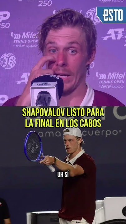 Denis Shapovalov ya está listo para disputar la final del Abierto de Los Cabos 2025. 🥰 - YouTube
