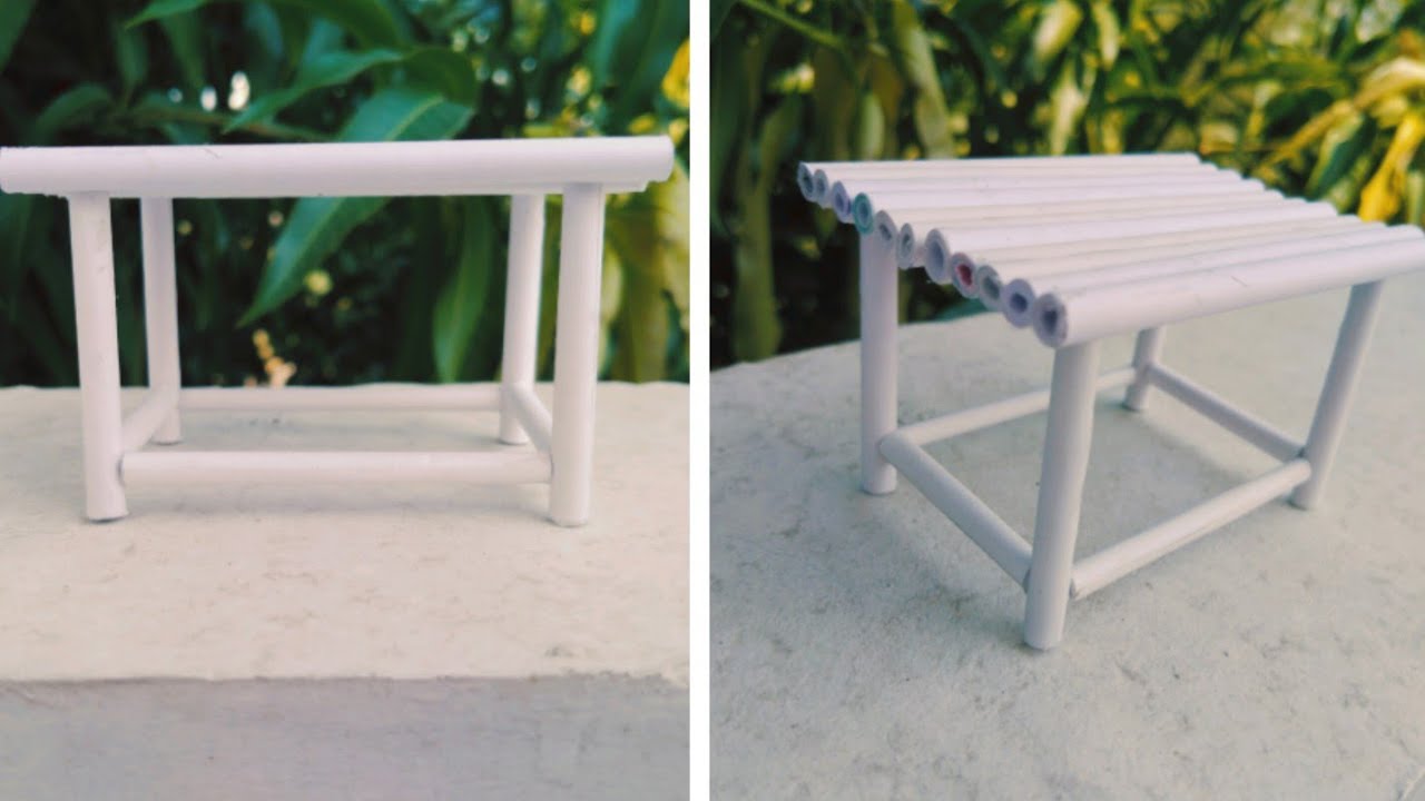 DIY MINI PAPER TABLE / Paper Craft / Mini Paper Furniture Craft For ...