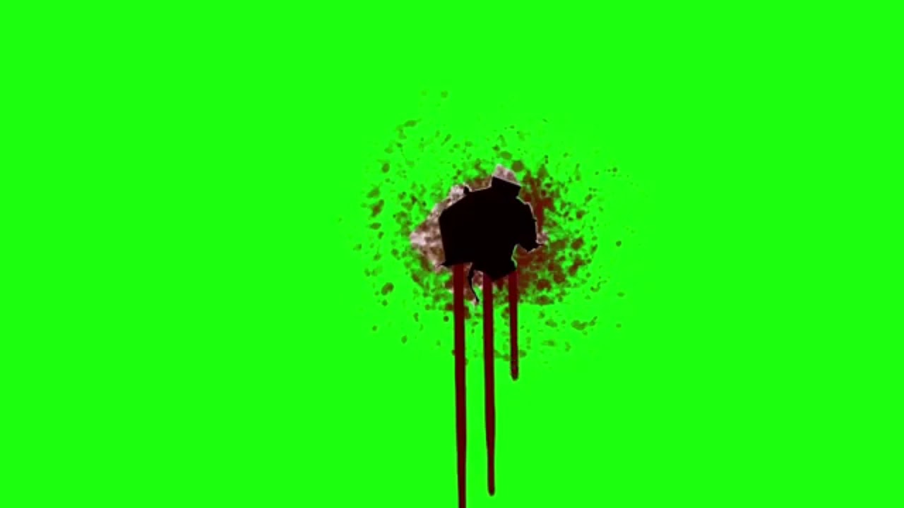 Green screen bullet hit body blood effect || green screen effect PNR ...
