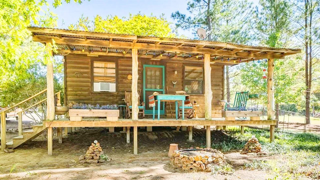 Rustic Beautiful Log Cabin on 11 Acres in East Texas | Lovely Tiny ...