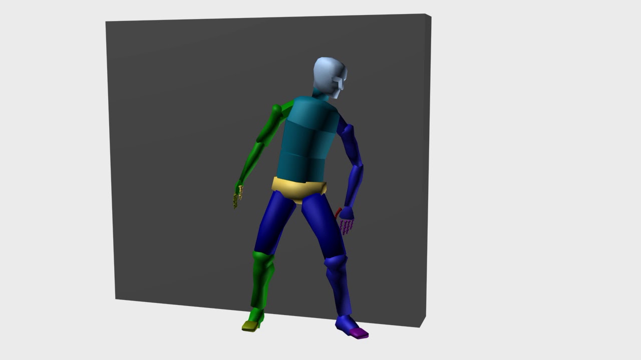 Game Animation - Locomotion Human Walk Cover Left (3ds Max and Maya ...
