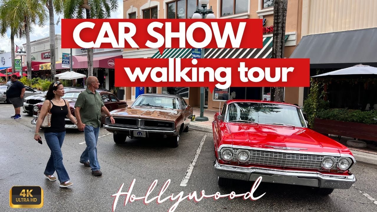 Hollywood's Amazing Cars | CAR SHOW | Walking tour 4k | Ford Mustang ...
