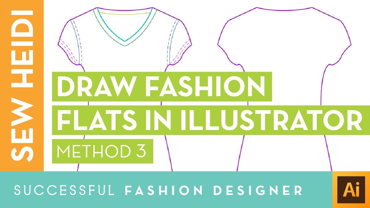 Drawing Fashion Flats in Adobe Illustrator Method #3: Outline with ...